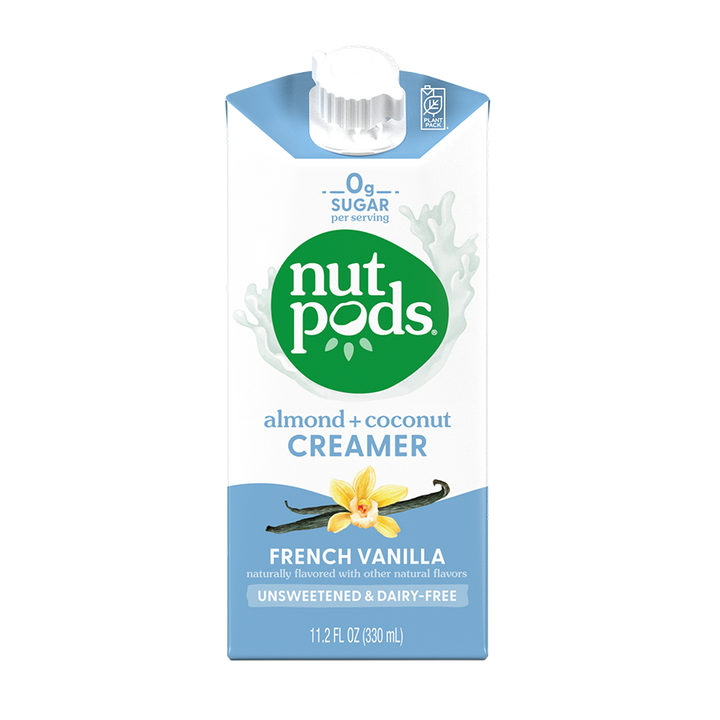 nutpods French Vanilla unsweetened dairy free coffee creamer Whole30 ...