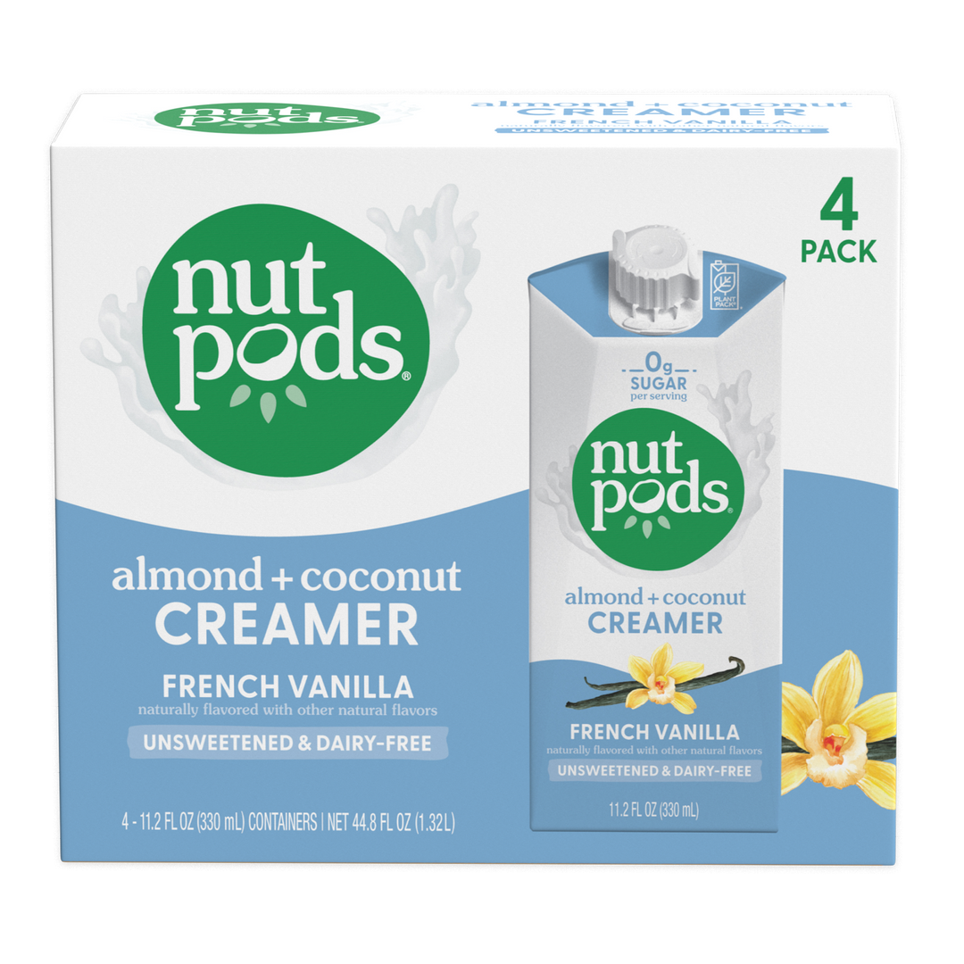 nutpods French Vanilla unsweetened dairy free coffee creamer Whole30 ...