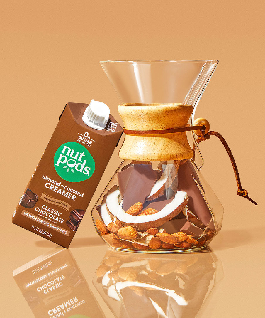 nutpods Classic Chocolate unsweetened dairy free coffee creamer Whole30 ...