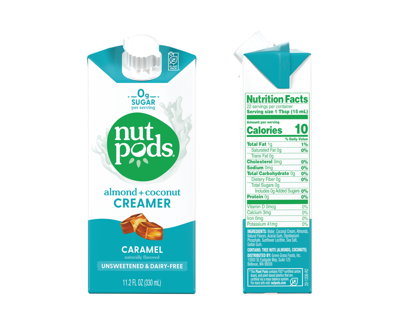nutpods Caramel unsweetened dairy free coffee creamer Whole30 / Paleo ...
