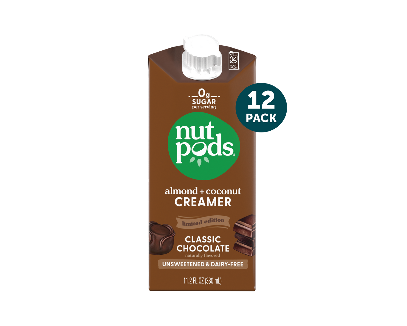 nutpods Classic Chocolate unsweetened dairy free coffee creamer Whole30 ...
