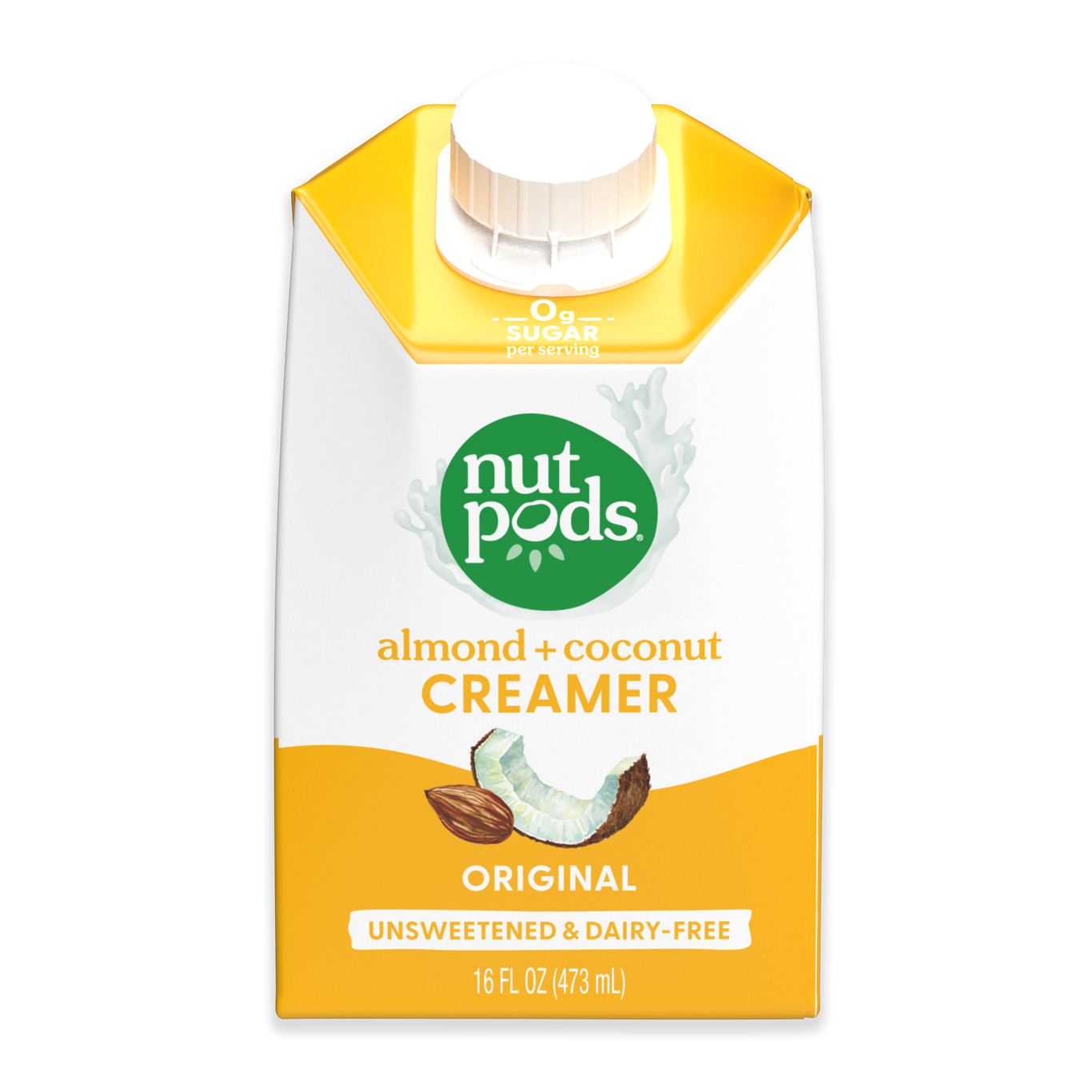 nutpods Original Pint unsweetened dairy free coffee creamer Whole30 ...